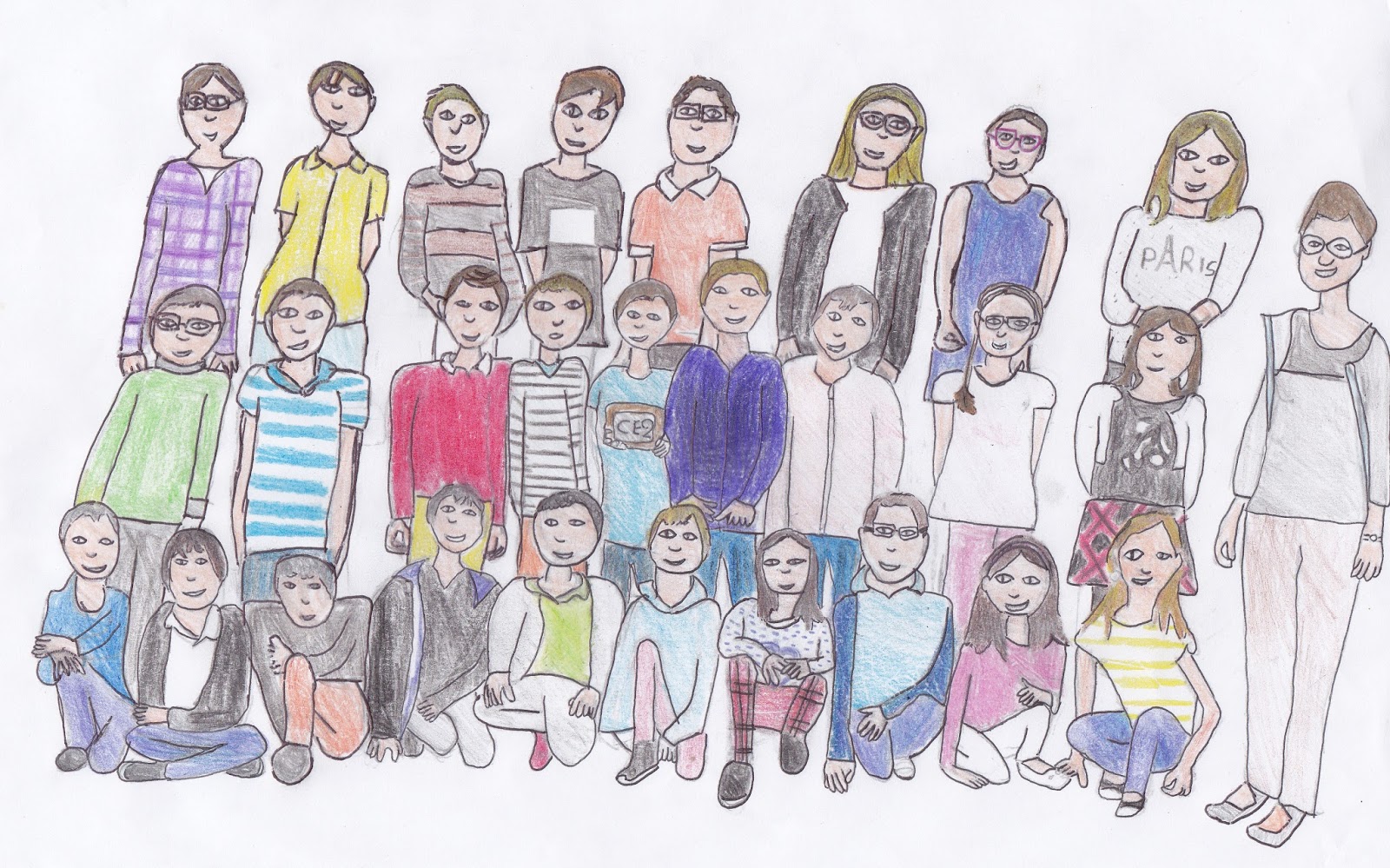 Classe CE2 : Notre photo de classe