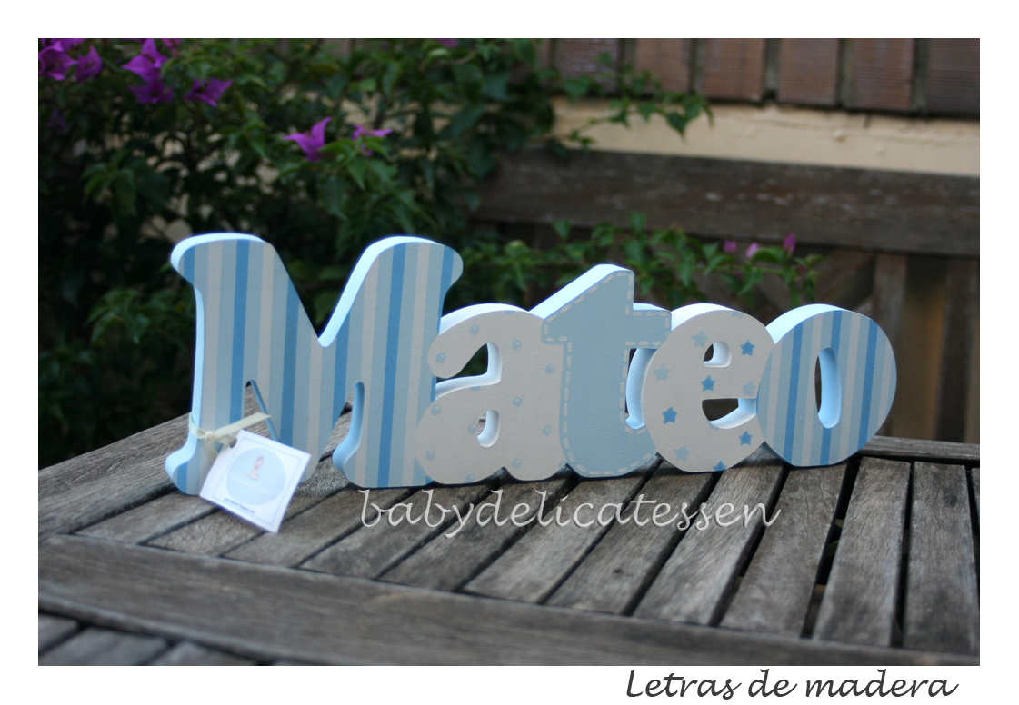 BABY DELICATESSEN LETRAS DE MADERA: LA HABITACIÓN DE MATEO