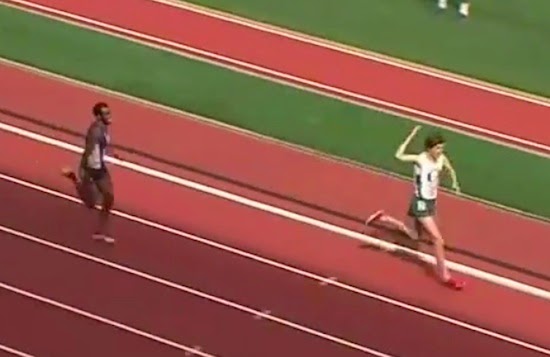 Runner prematurely celebrates win, gets passed at finish line - Art'einsky