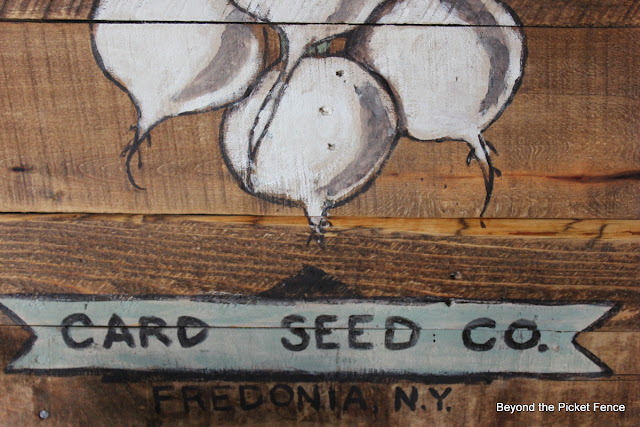 Beyond The Picket Fence: Vintage Seed Packet Sign