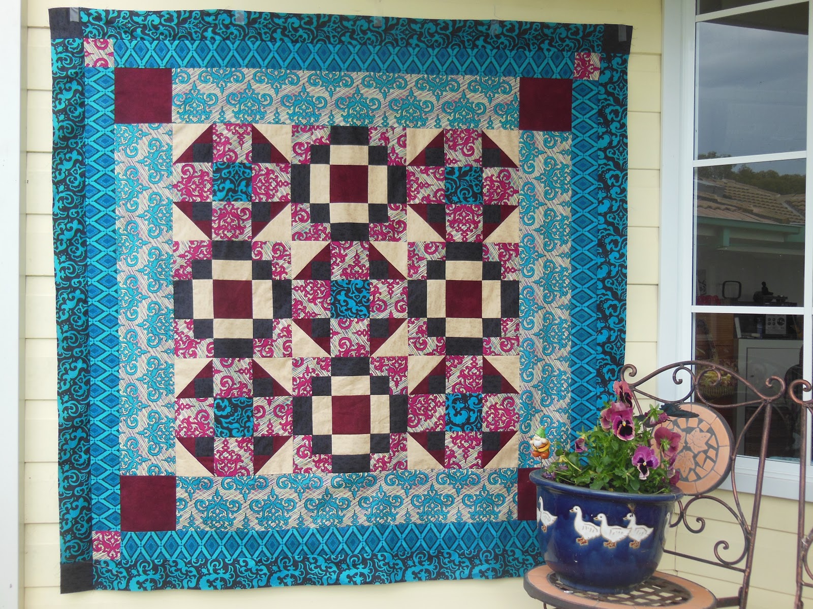 Quilting By Celia: Funky Quilt