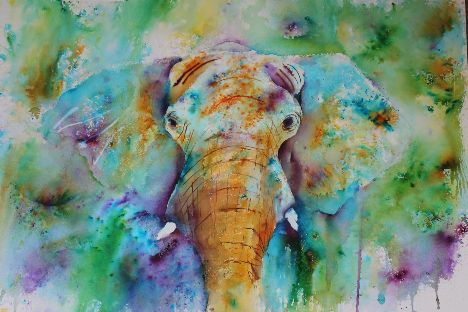 Art by Judith Farnworth: Brusho Paintings