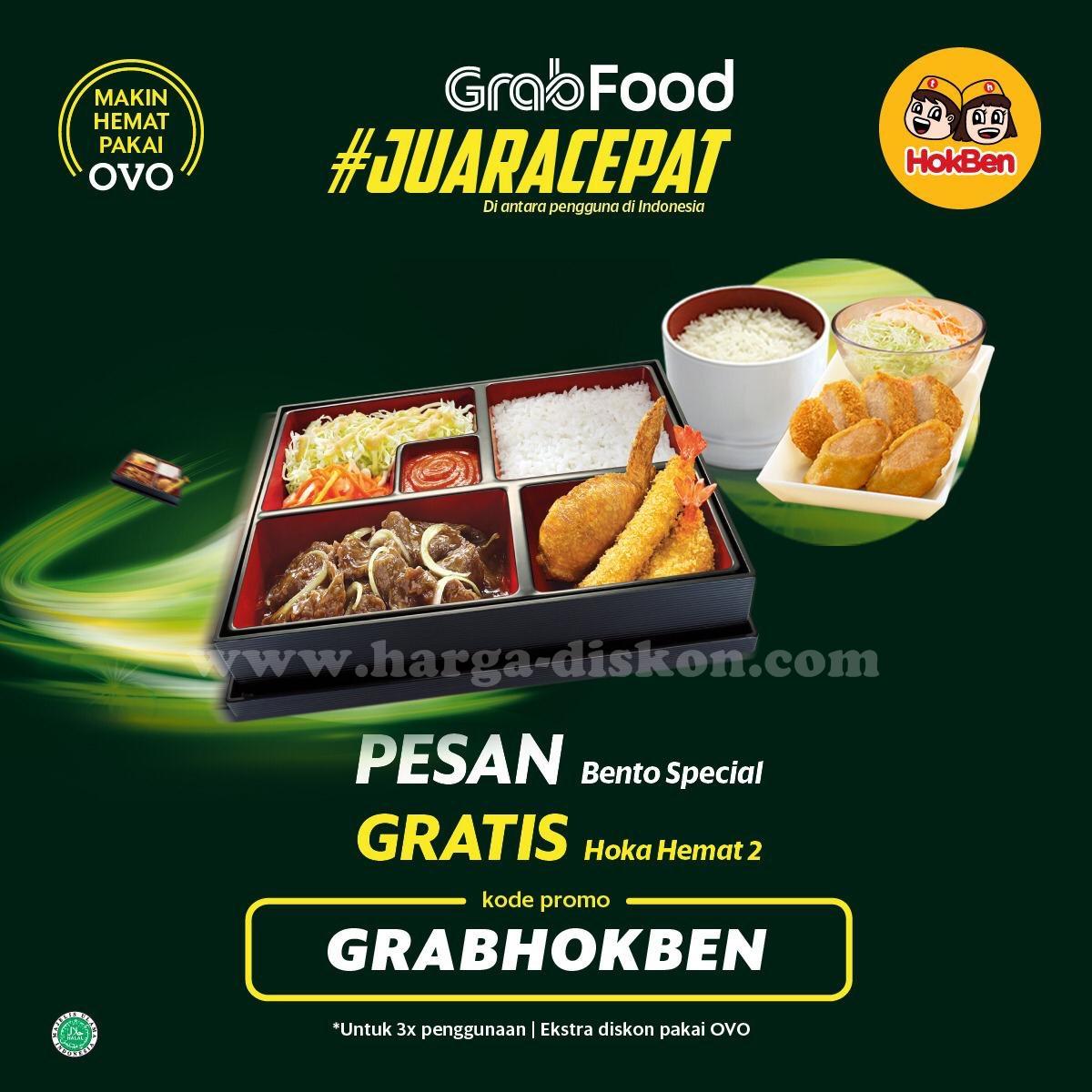 Promo HOKBEN Terbaru Beli Bento Spesial Gratis Hoka Hemat 2