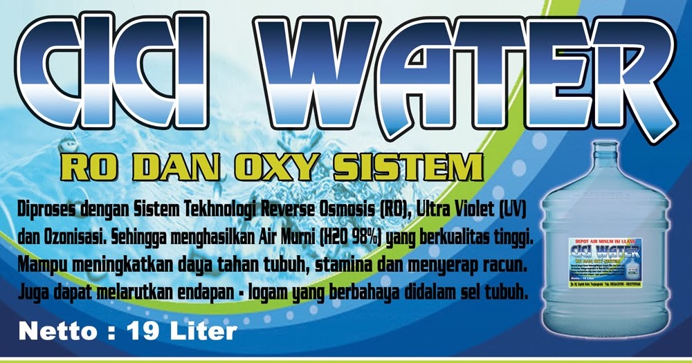 18+ Konsep Baru Contoh Stiker Galon