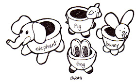 Art Education Daily: ceramic lesson plans: pinch pots with animal features