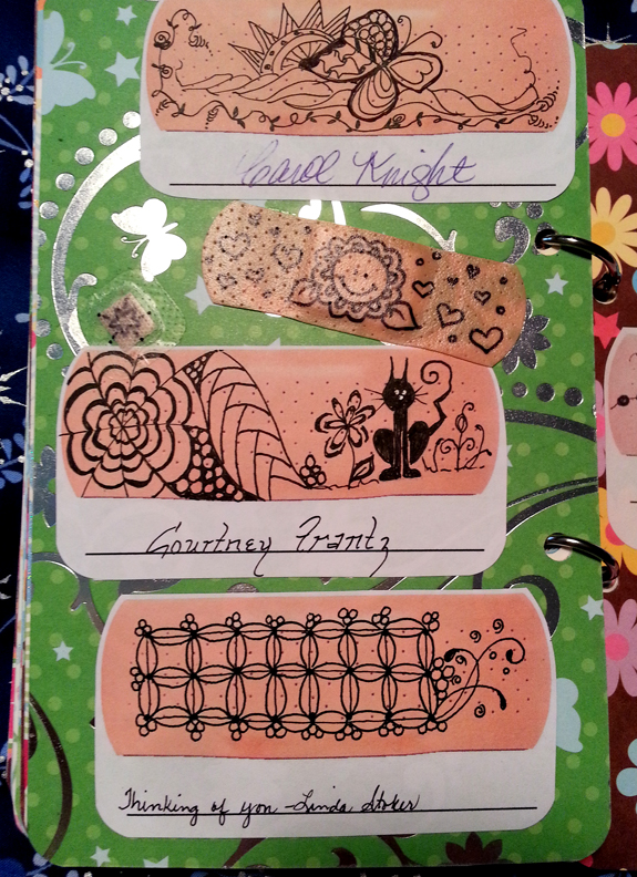 tanglebucket • • • •: Get-well wishes for Mimi (the band-aid project)