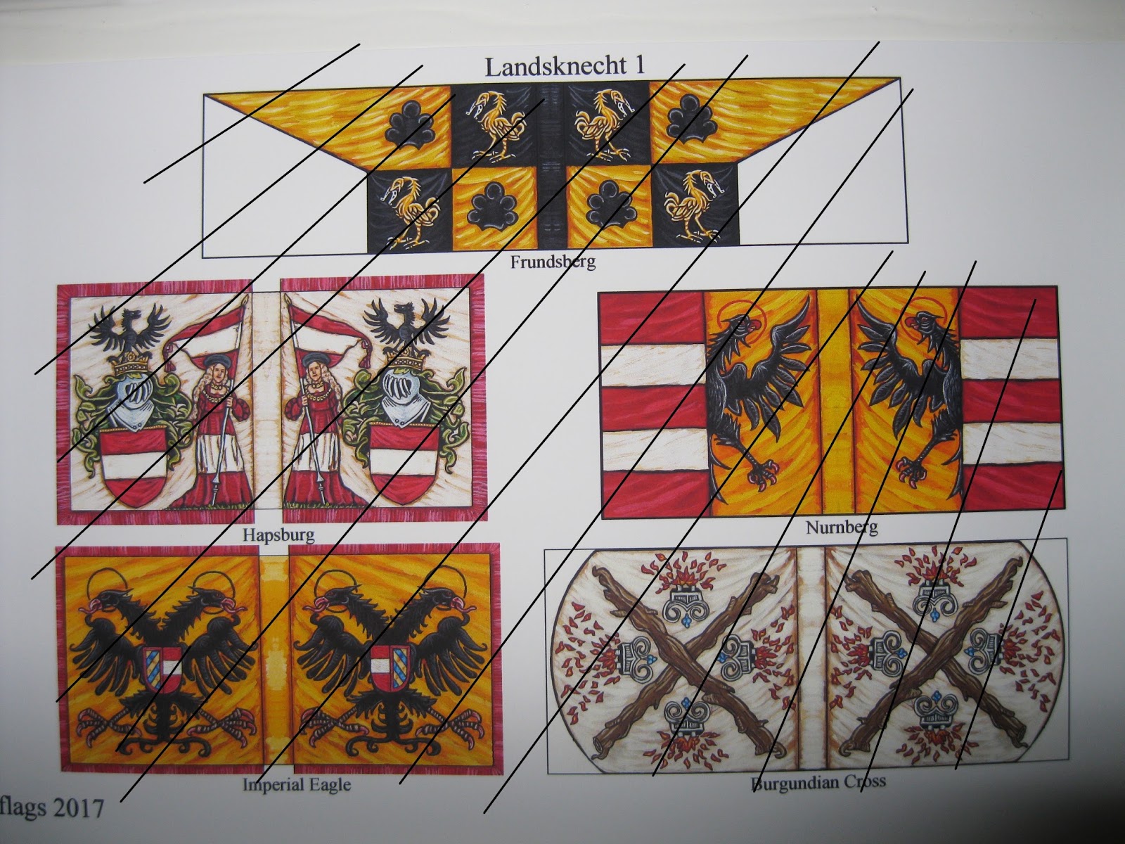 Italian Wars Flags: Landsknecht Flags