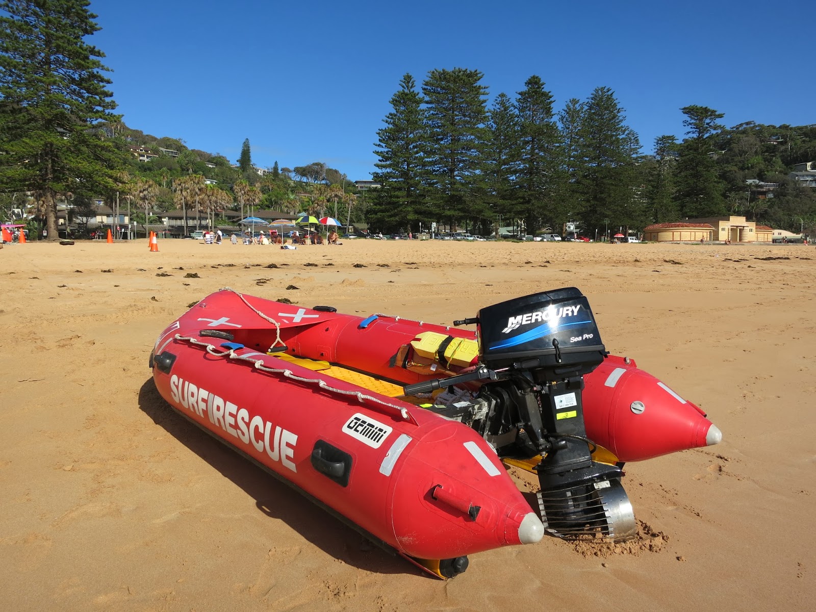 Sydney - Australia: Surf rescue at Palm Beach