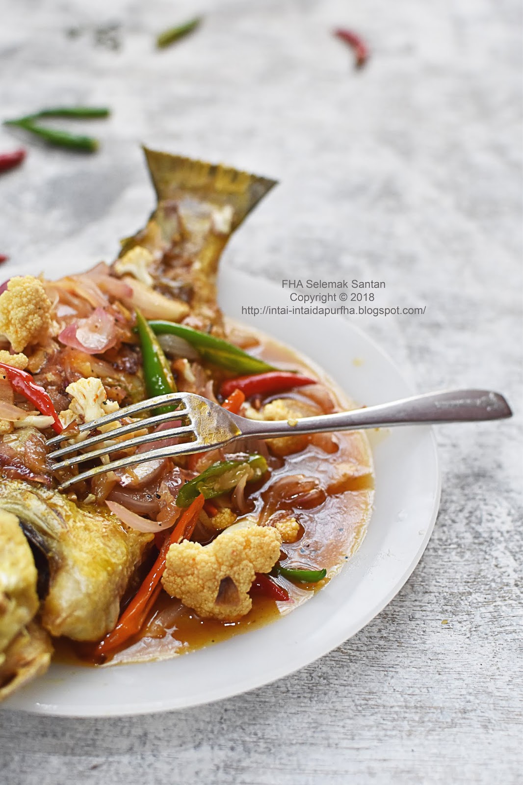 SIAKAP MASAM MANIS... akak style, akak favourite - FHA Selemak Santan