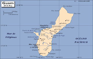 LAMINAS PARA COLOREAR - COLORING PAGES: Mapa y Bandera de Guam para ...