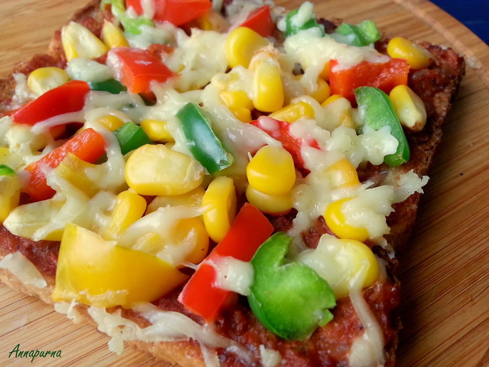 Annapurna: Vegetable Bread Pizza Recipe