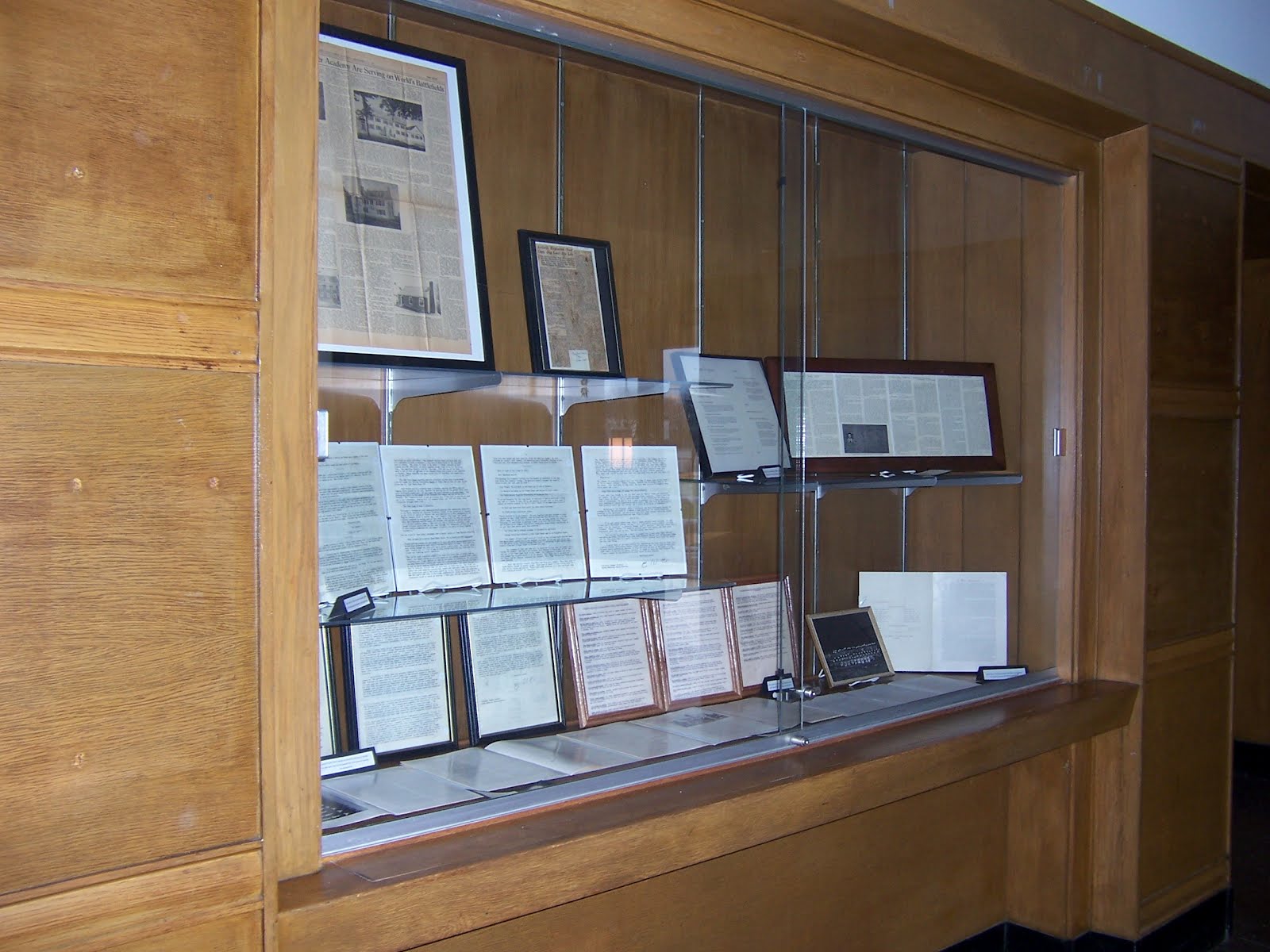 The Governor's Academy Archives: World War II display