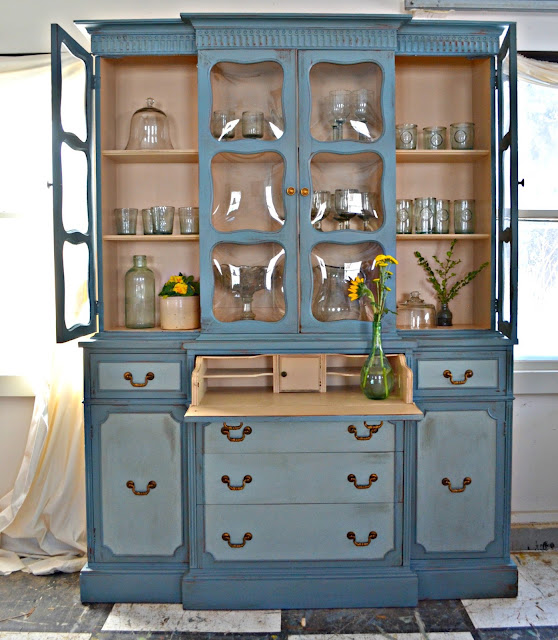 Heir and Space: A Unique Mahogany hutch with 'Correct Interiors'