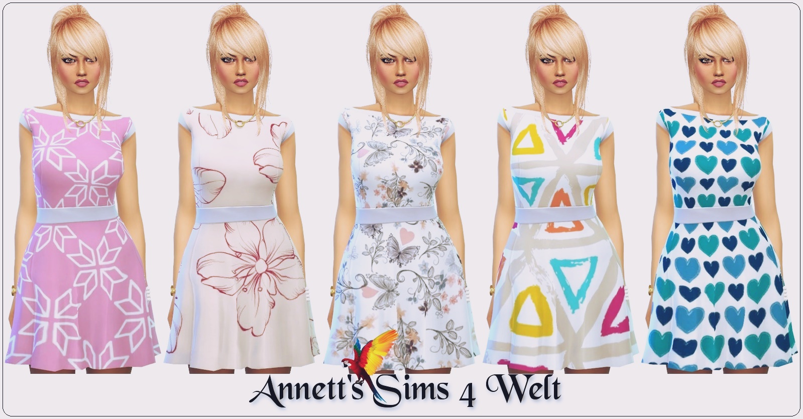 Annett's Sims 4 Welt: Spring 2017 - Dresses Recolors - City Living