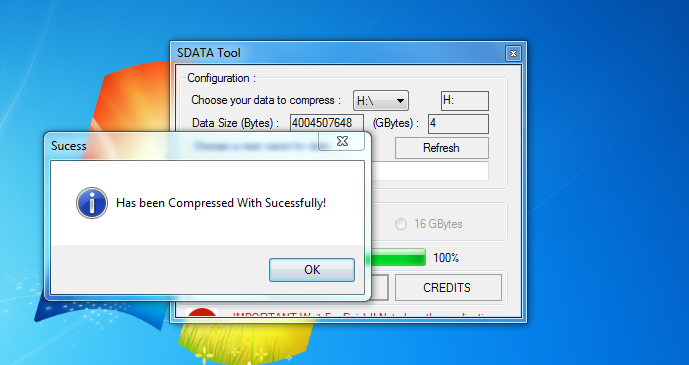 How to increase USB/SD drive size by using SDATA Tool