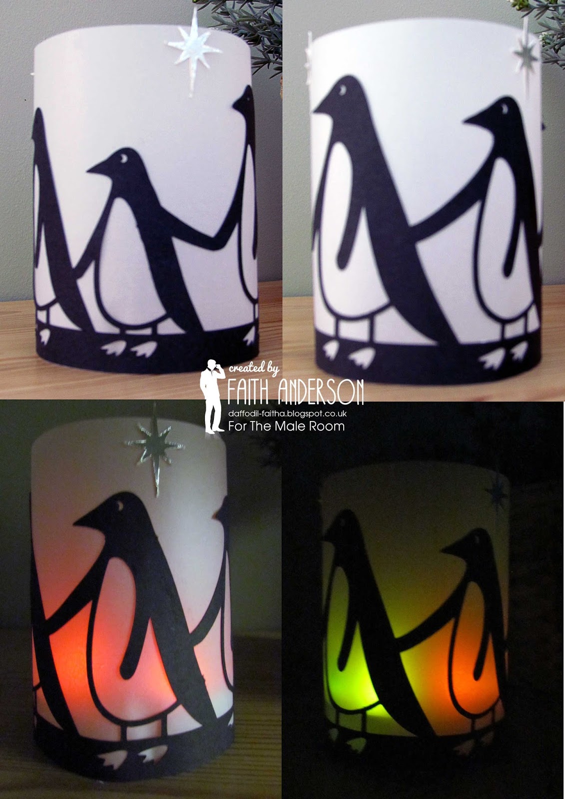 Daffodil Cards: Penguin light