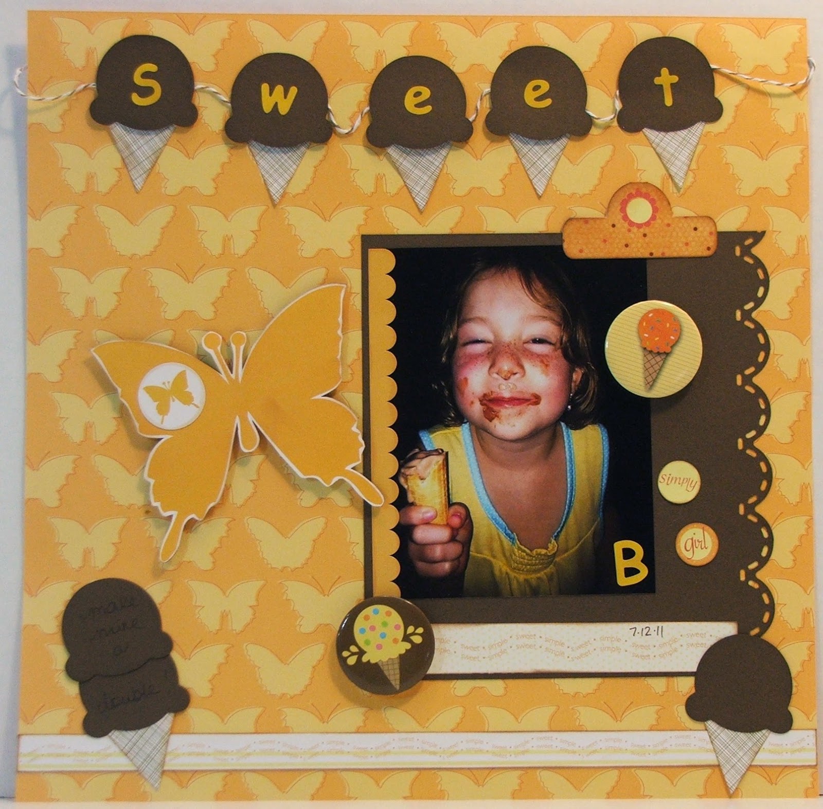 Golden Goddess Designs: Sweet B Ice Cream layout