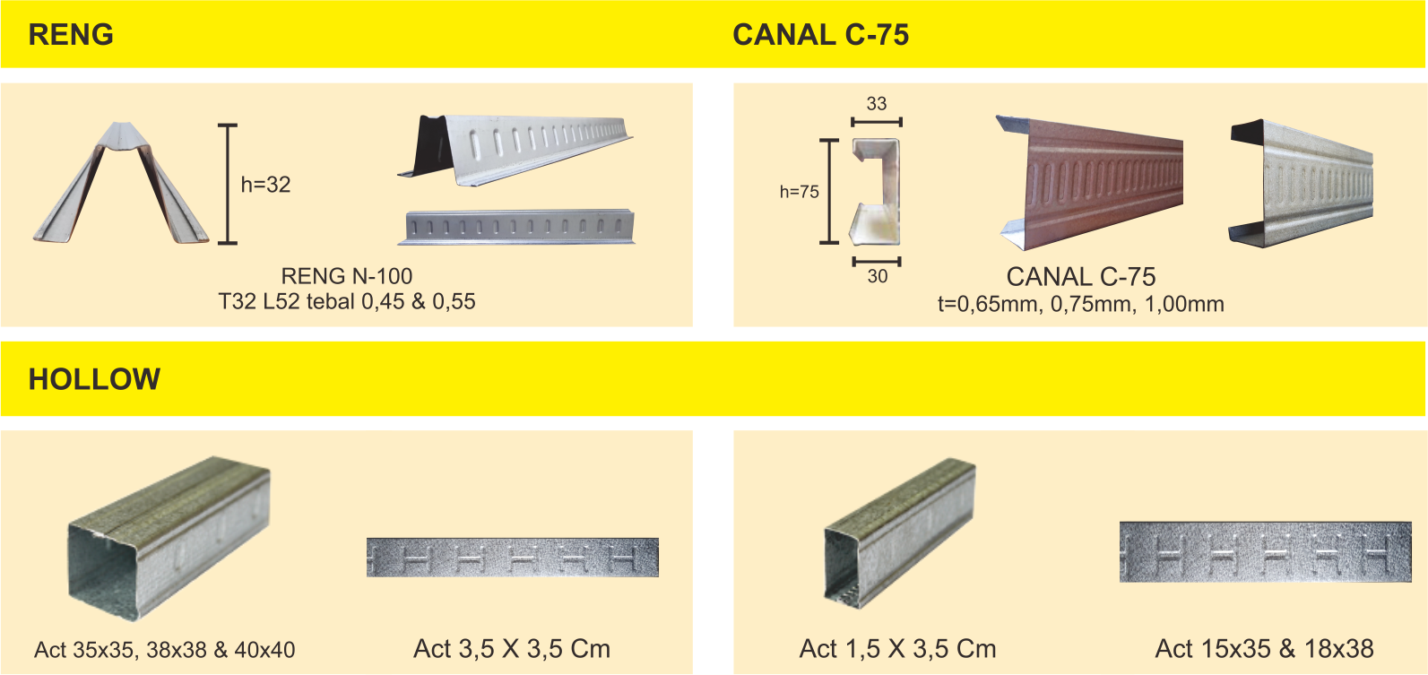 KERANGKA ATAP BAJA RINGAN " NUSANTARA"