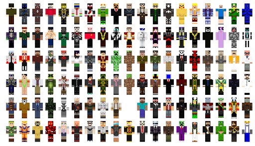 Games and amiibos: Different skins in Minecraft