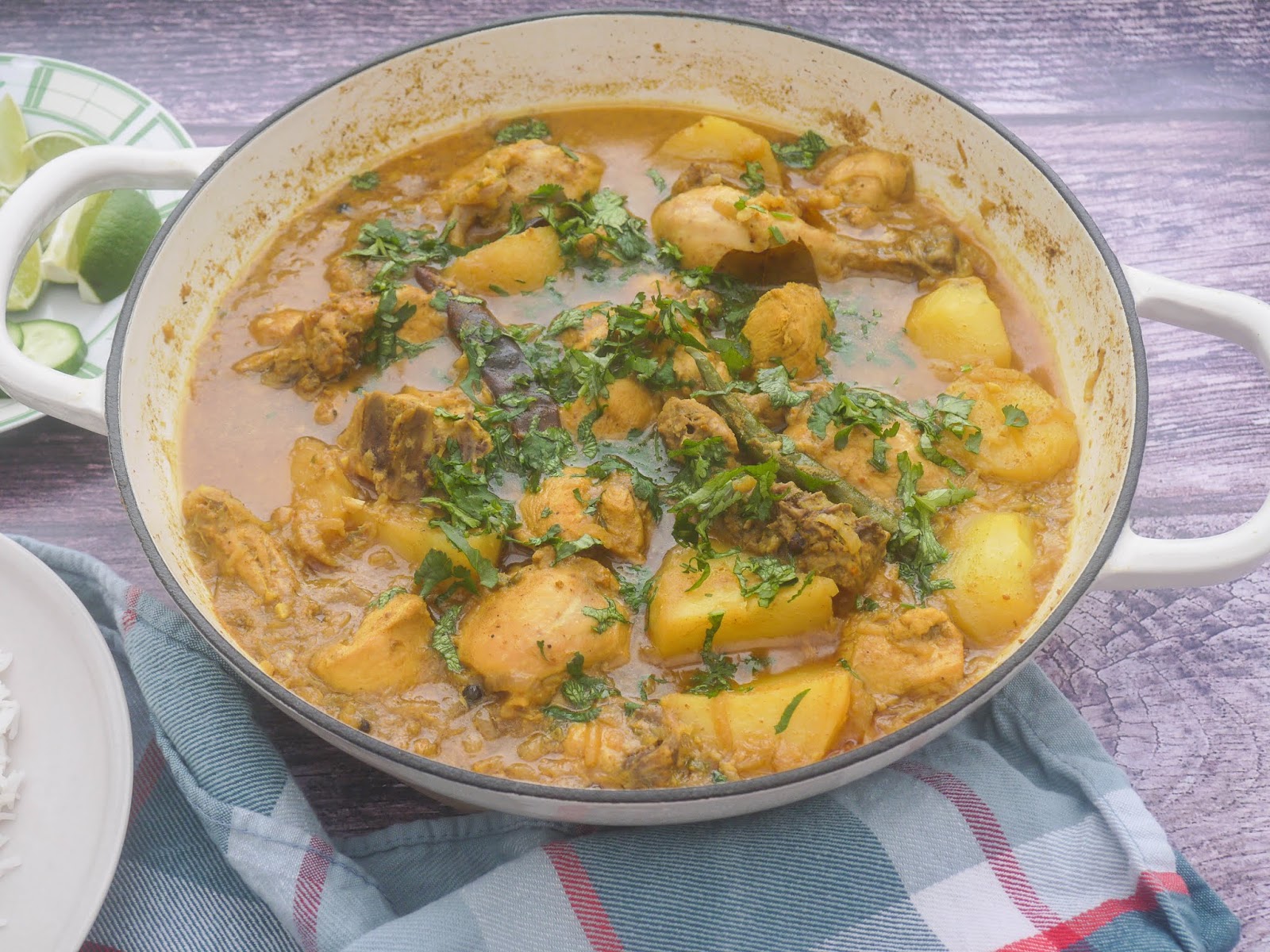 This Muslim Girl Bakes: Turmeric Chicken and Potato Curry.