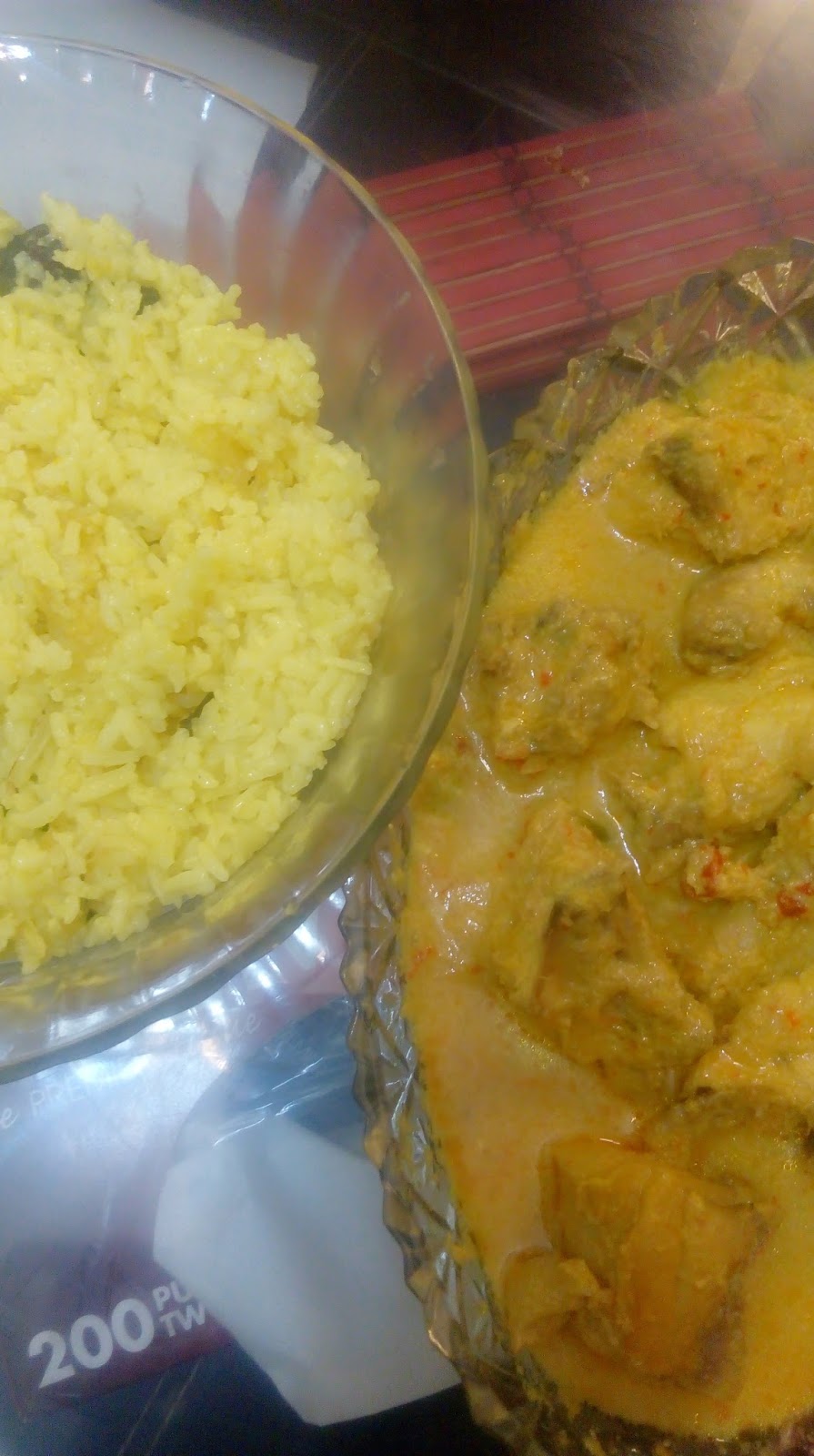 Hari hari yang ku lalui...: Resepi ~ Nasi Kuning Rendang Ayam