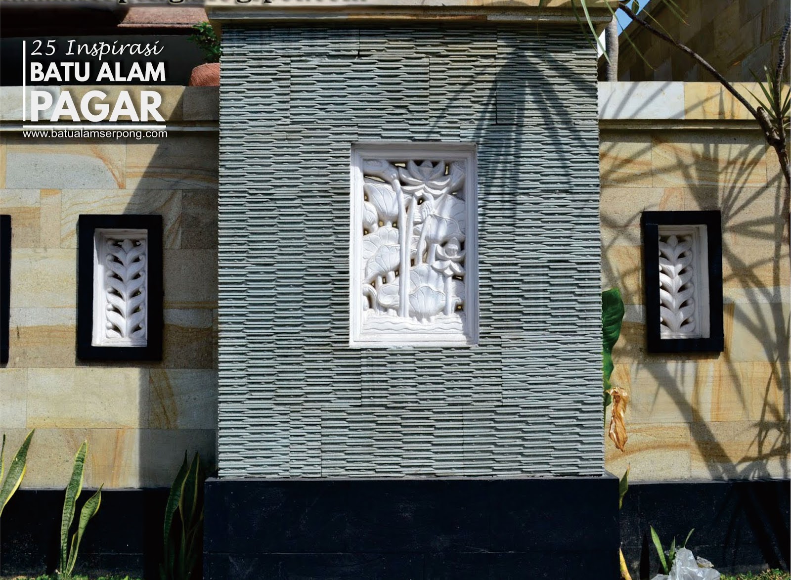 JADI PENGEN ! 25 INSPIRASI BATU ALAM DINDING PAGAR - JUAL BATU ALAM ...