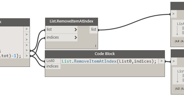 Dynamo Nodes to Code Block: List.RemoveItemAtIndex