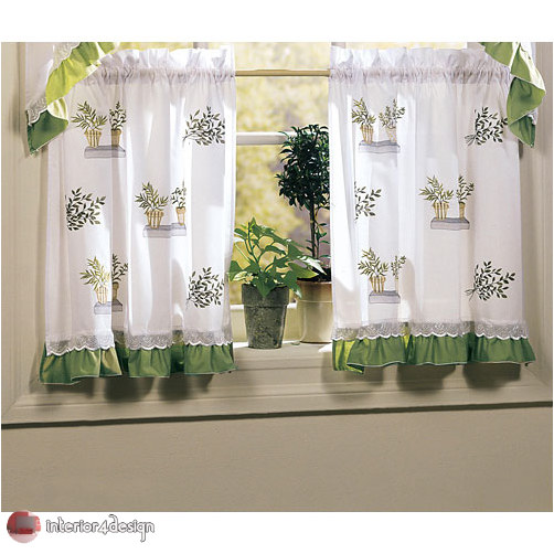 Elegant Kitchen Curtains - Modern & Stylish Kitchen Window Treatments ...