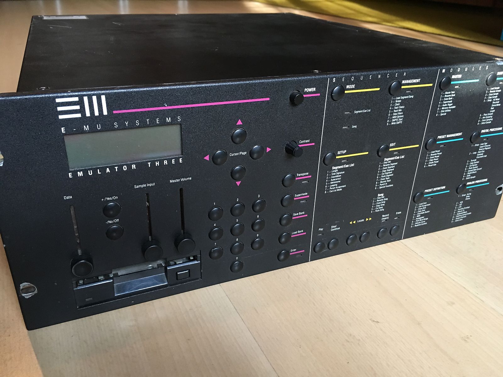 MATRIXSYNTH: E-MU Systems Emulator III Rack SN 0590190