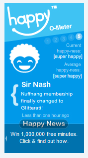 Nuffnang Glitterati Dan Happy-O-Meter - Nashfahrenheit