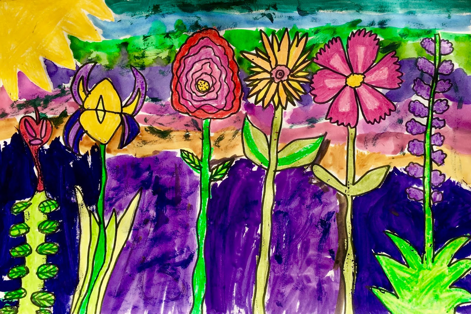 Expression of Imagination: Spring Flowers by Gr. 2
