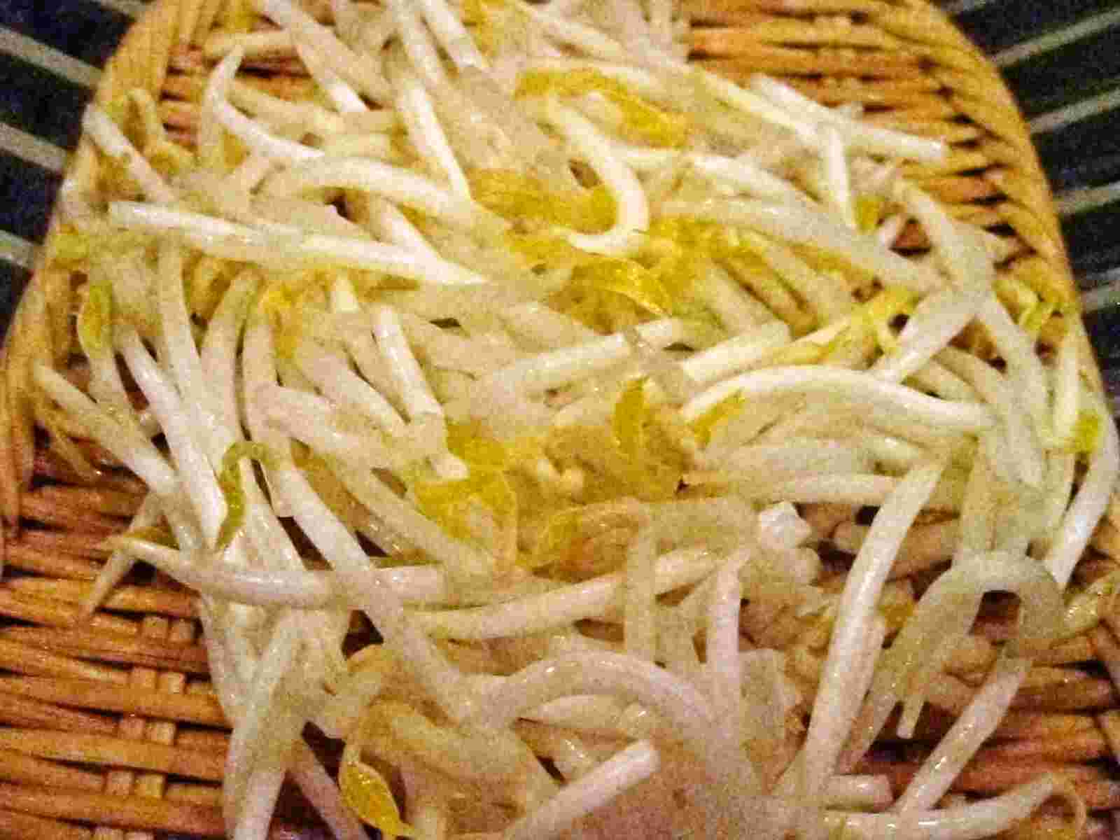 Recipes for Tom: Moyashi to atsuage no nibitashi / bean sprouts and ...