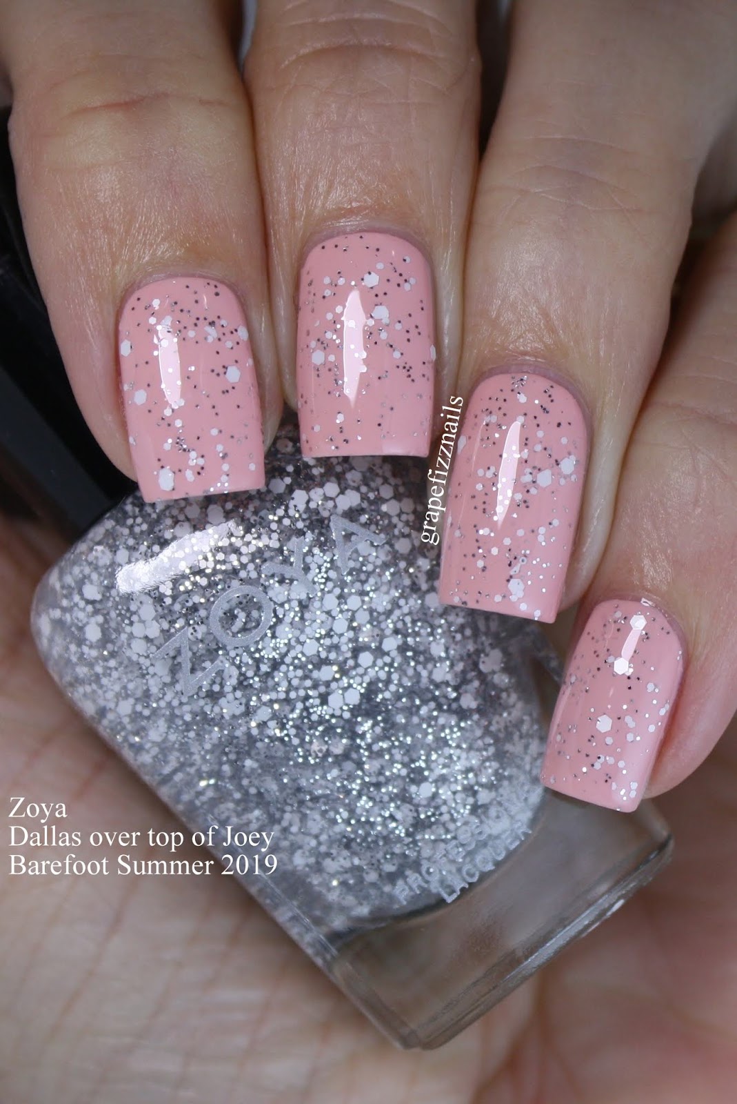 Grape Fizz Nails: Zoya Barefoot Summer 2019