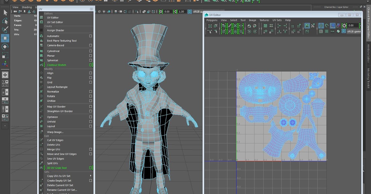 Audrey C. Everett: Retopology in Maya (retaining polycount_