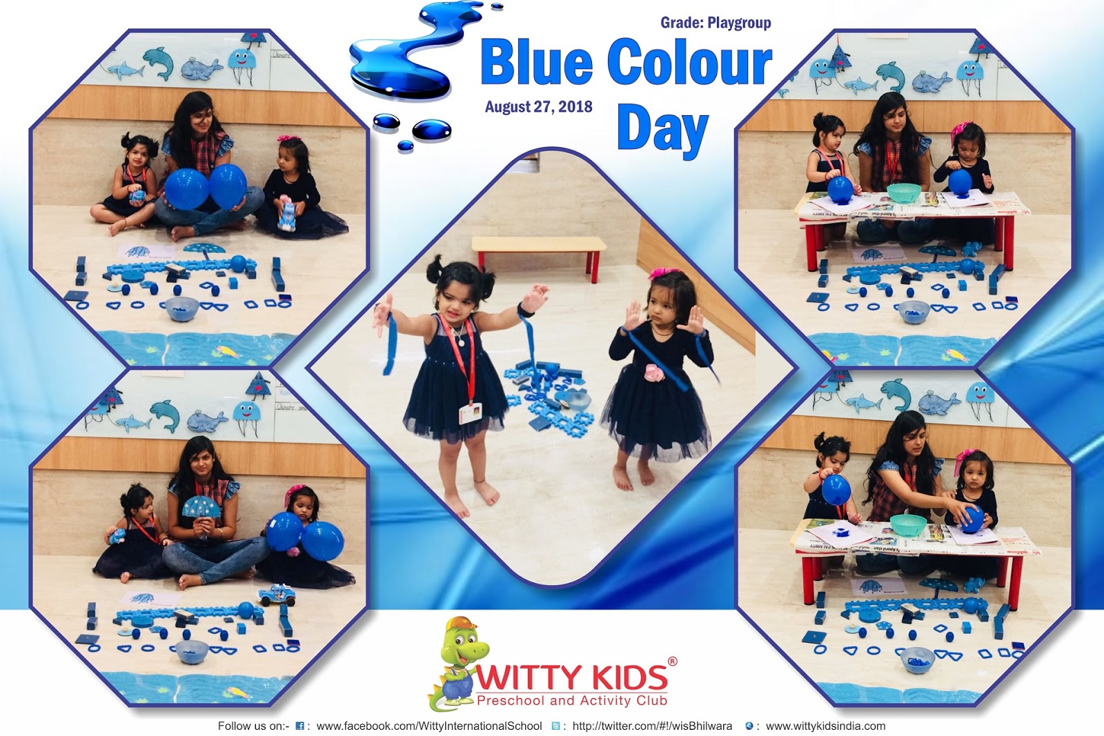 On the top of the World...: Blue Colour Day (Play Group, Witty Kids ...