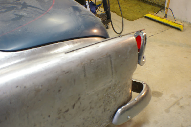 Schaefer 64: '55 Chevy Tail-lights and Extended quarters on Trevor's '53