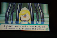 Video Game Screenshots: How to beat a Shadow shield in Find Mii II