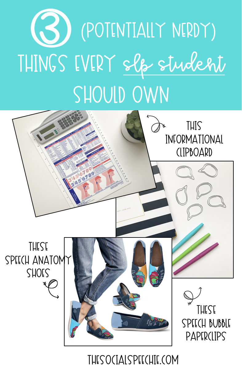 3 Things Every SLP Student Should Own | The Social Speechie