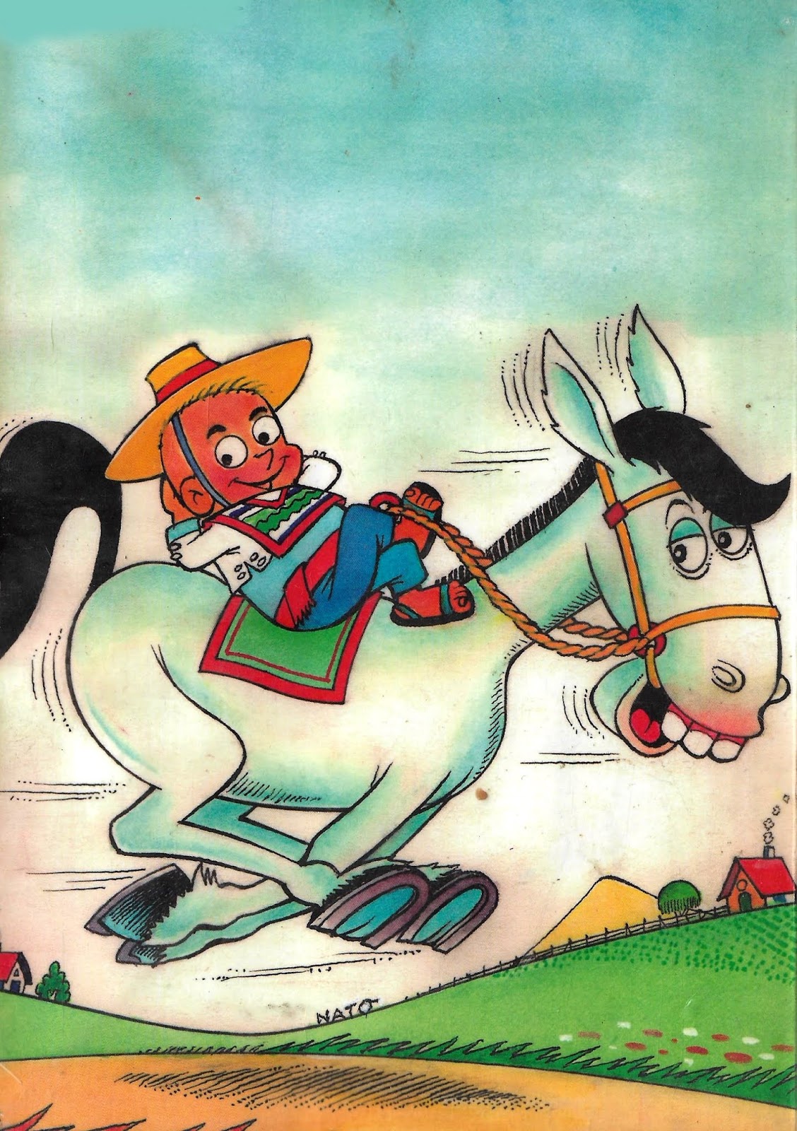 Aquellos inolvidables tebeos...: PONCHITO por Nato. Escaneo inédito de ...