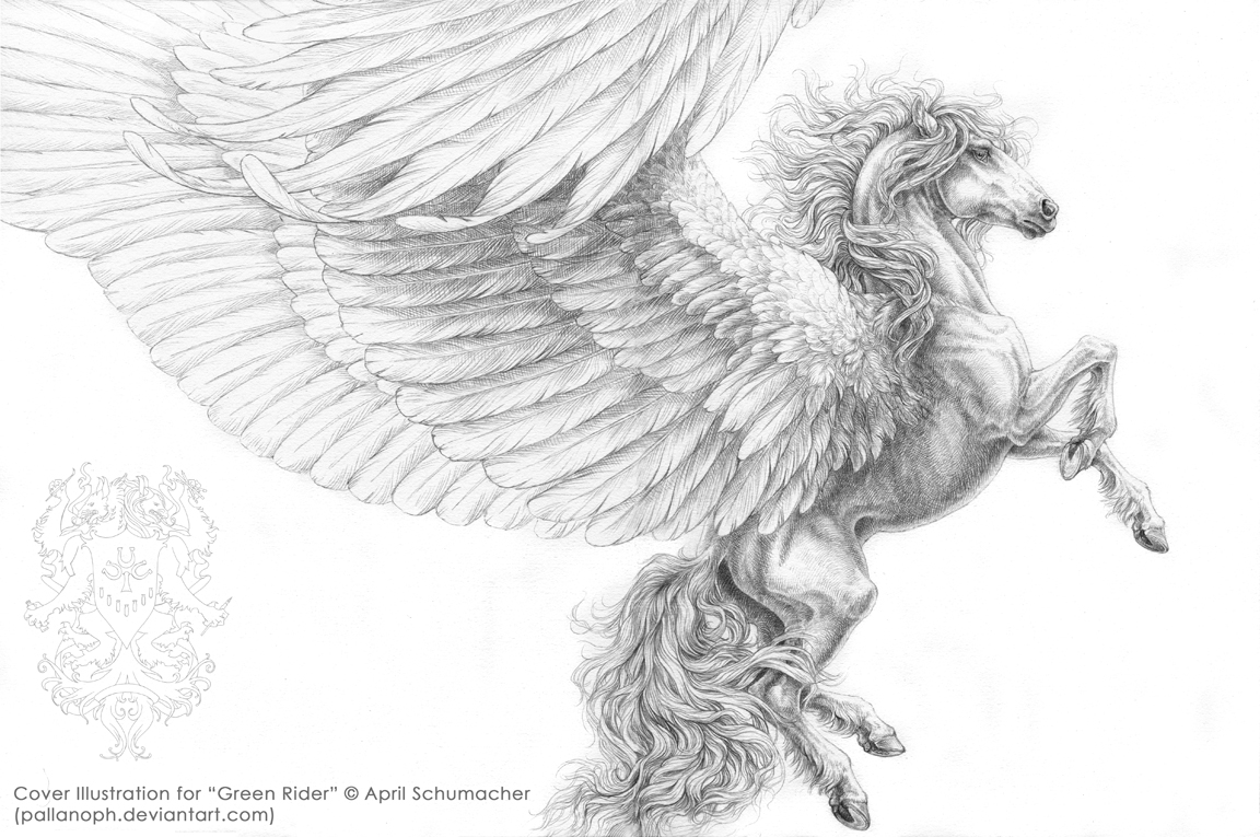 April Schumacher Illustration: Green Rider Series: Cover Art