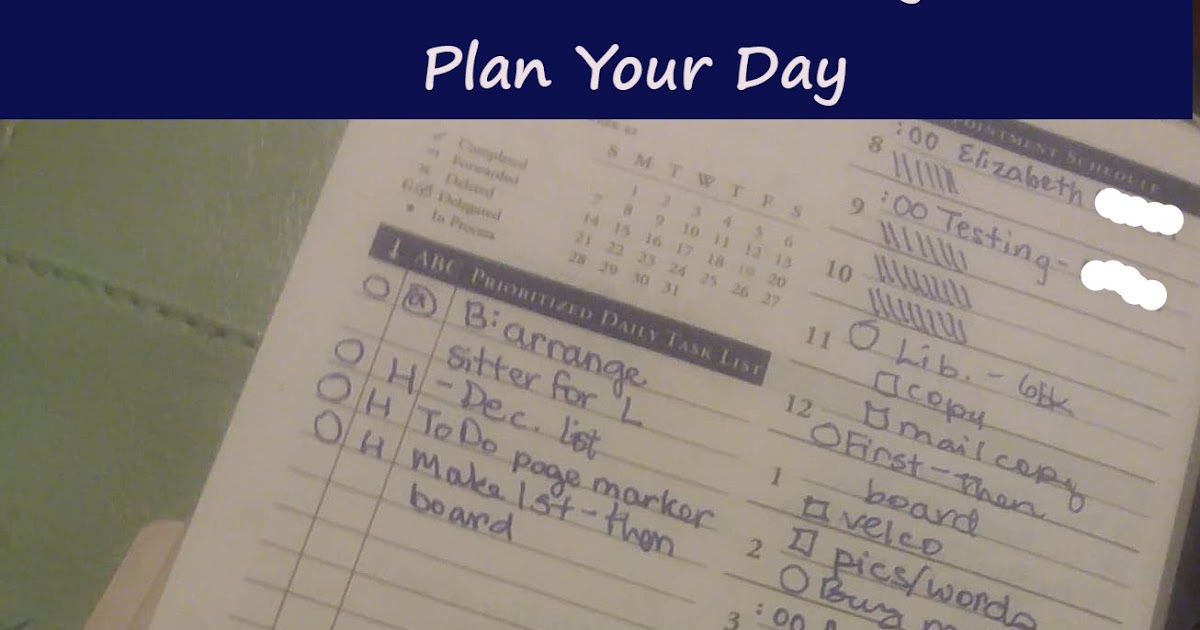 The Absolute Best Way to Plan Your Day | Giftie Etcetera: The Absolute ...