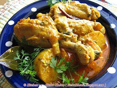 Kitchene Kichukhonn : Murgir jhol or A light chicken curry made the ...