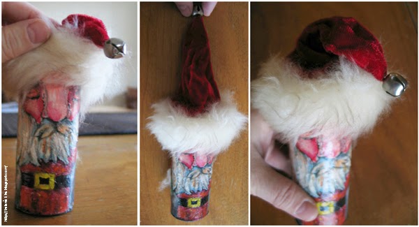 Cardboard Tube Santa Claus Craft | Belznickle Blogspot : Cardboard Tube ...