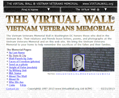 Jerry's Story: Vietnam Veterans Memorial - Virtual Wall