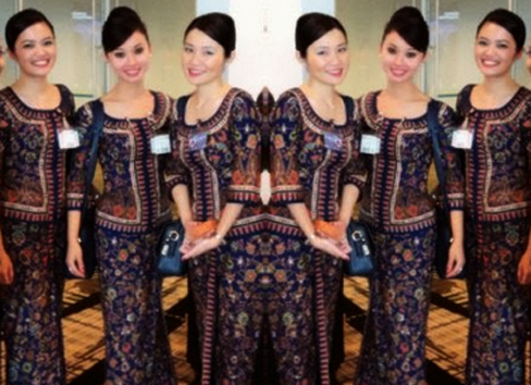 Contoh Model Baju Batik Pramugari Terbaru Berbagai Jenis - Zona Batik