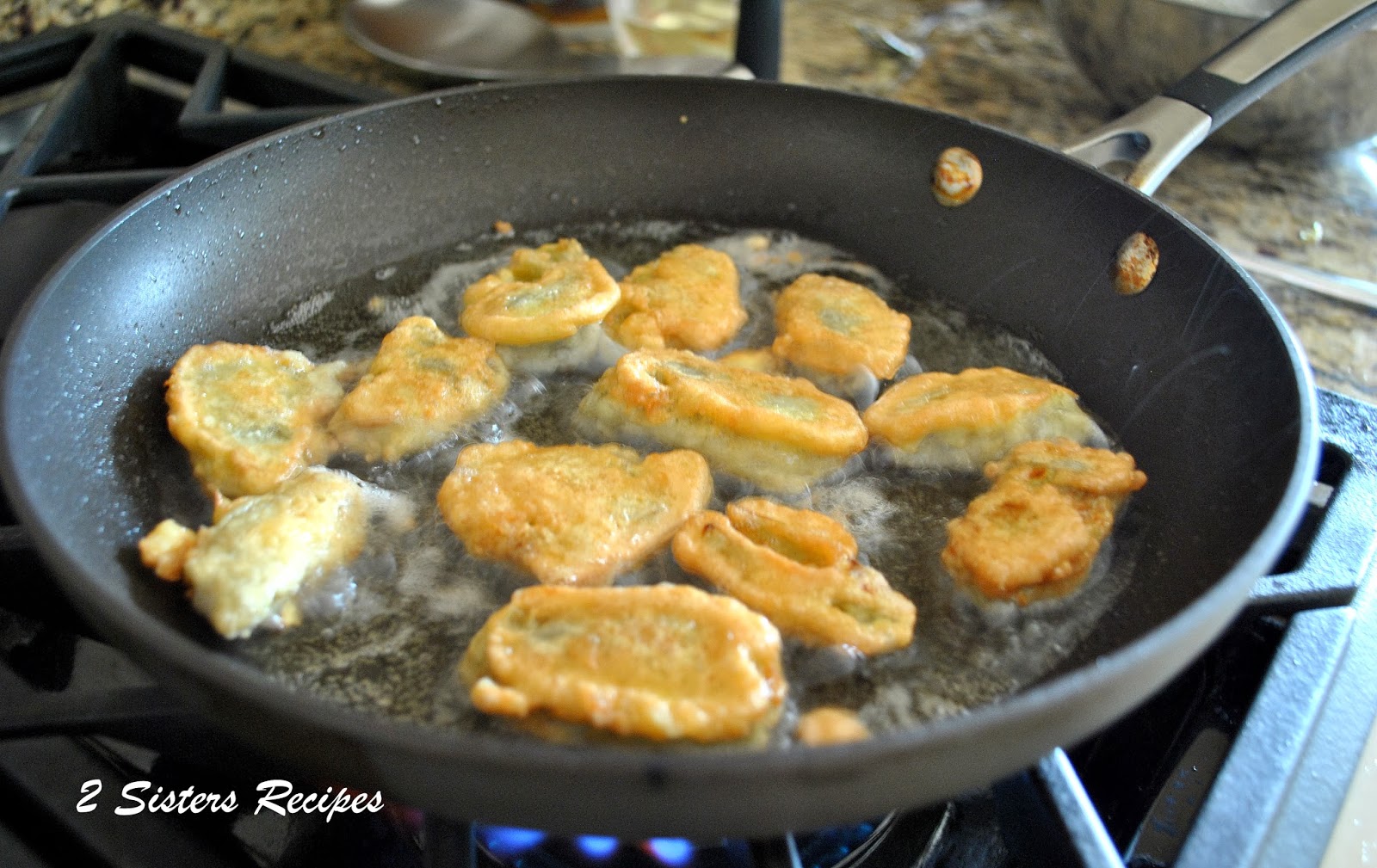 Artichoke Heart Fritters - 2 Sisters Recipes by Anna and Liz