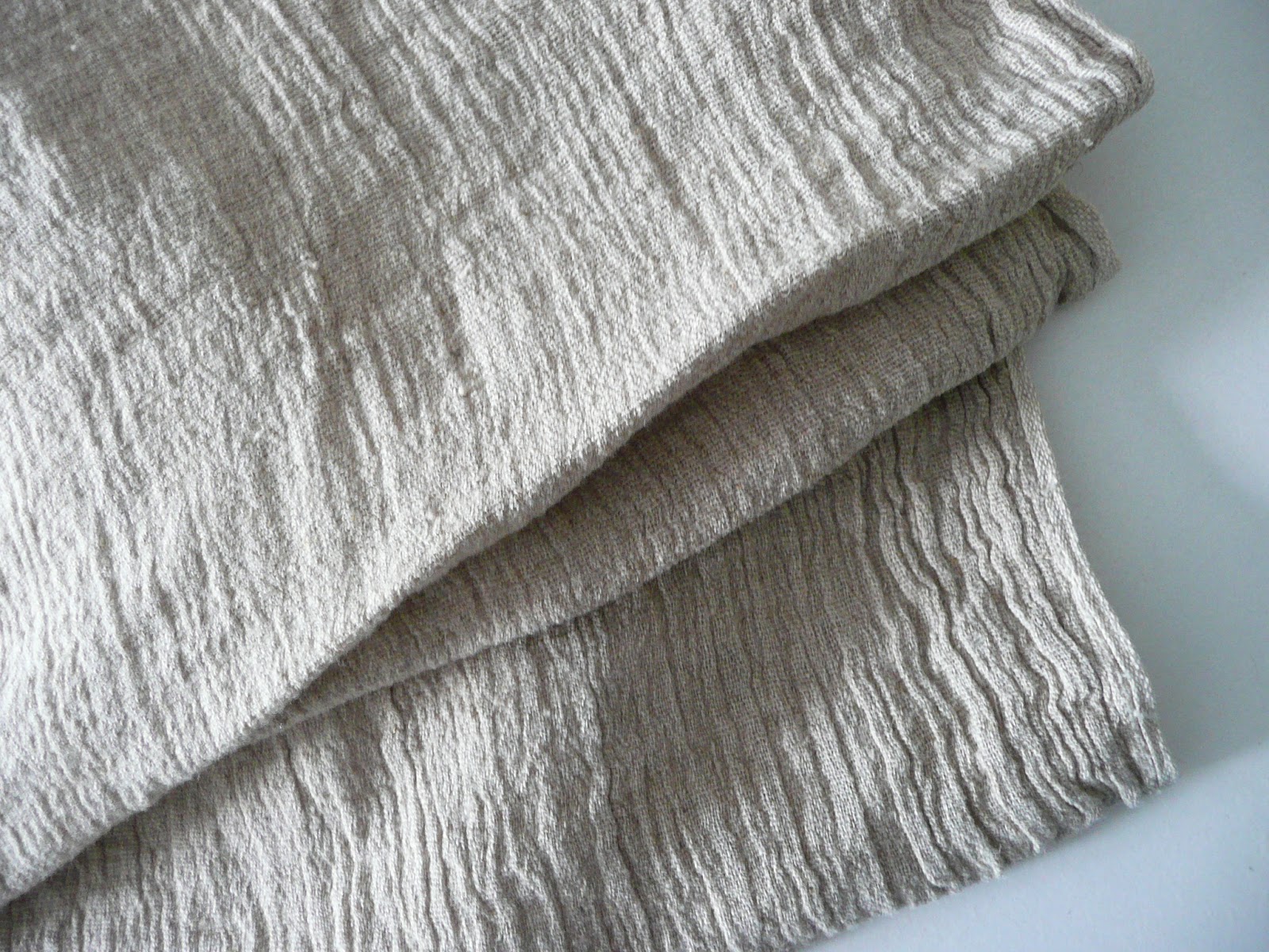 Bio-Textil Polski Len : Len KARBOWANY kolor naturalny