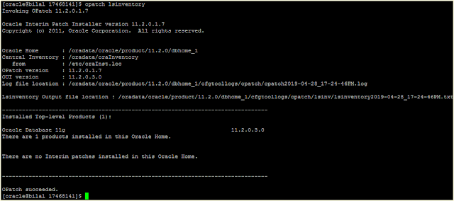 Applying database Patch (Opatch) | Apps Dba