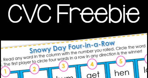 Primary Inspiration: CVC Freebie for Winter