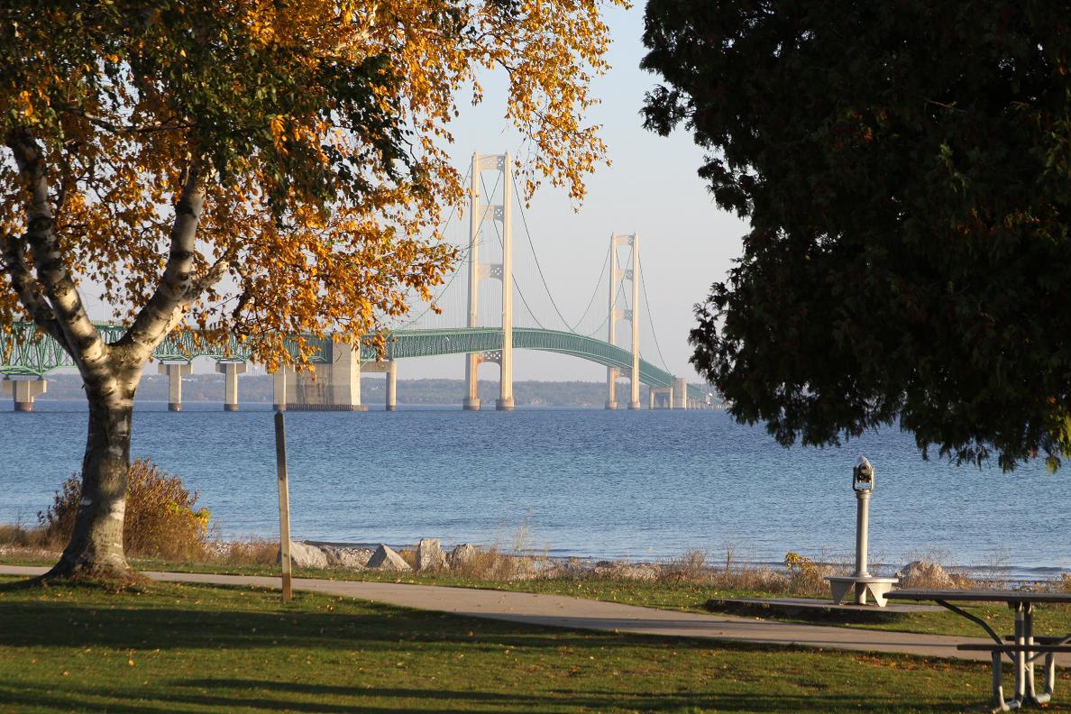 Michigan Exposures: The Mackinac Bridge in the Fall